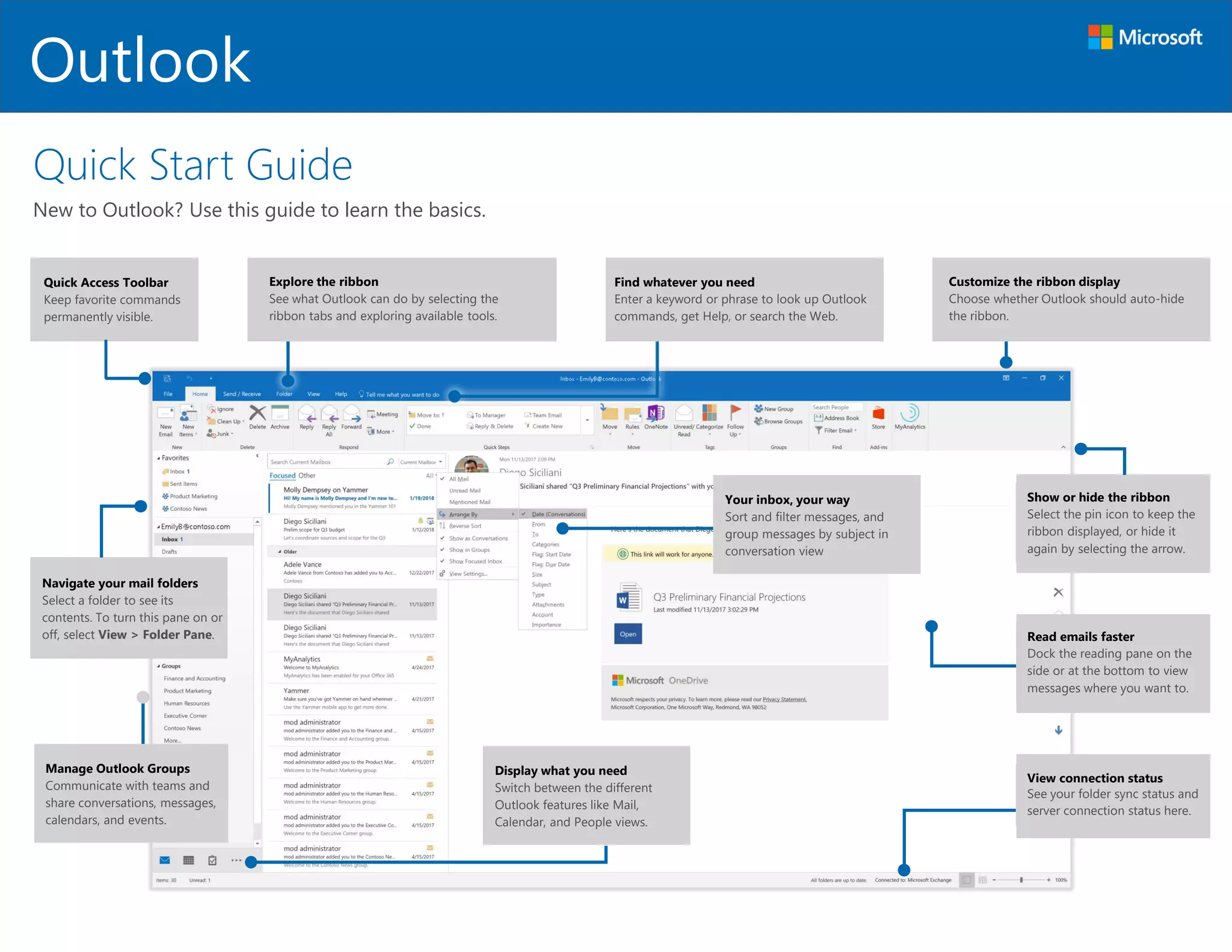 Outlook Quick Start Guide | PDF