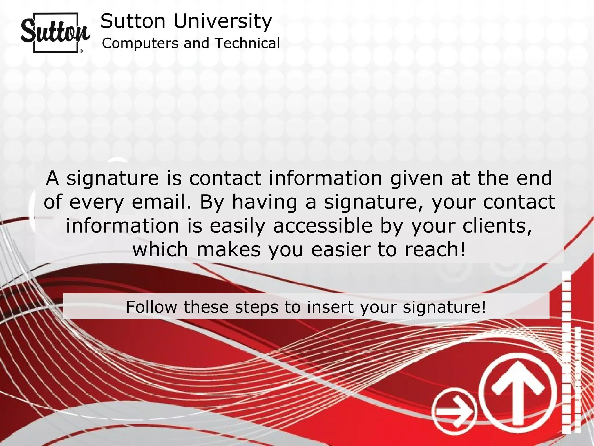 Outlook signature | PPT