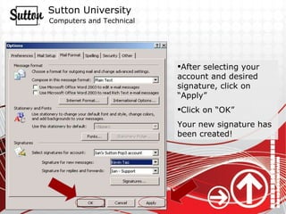 Outlook signature | PPT