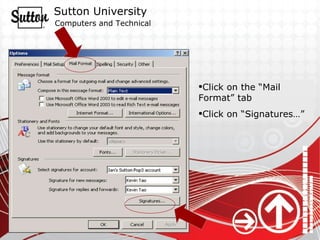 Outlook signature | PPT