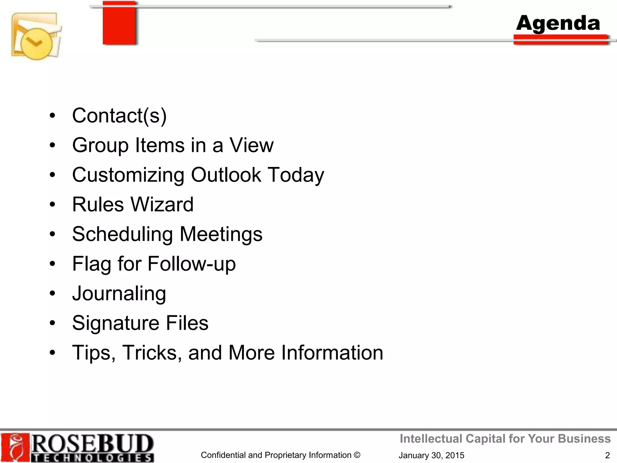 Outlook training slides | PPTX