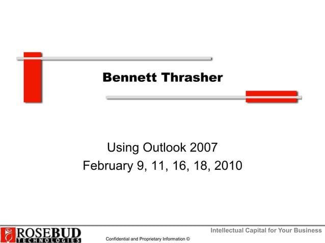 Outlook training slides | PPTX