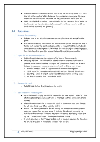 Numbers Card Game - Outnumber. 6 times more math practice | PDF