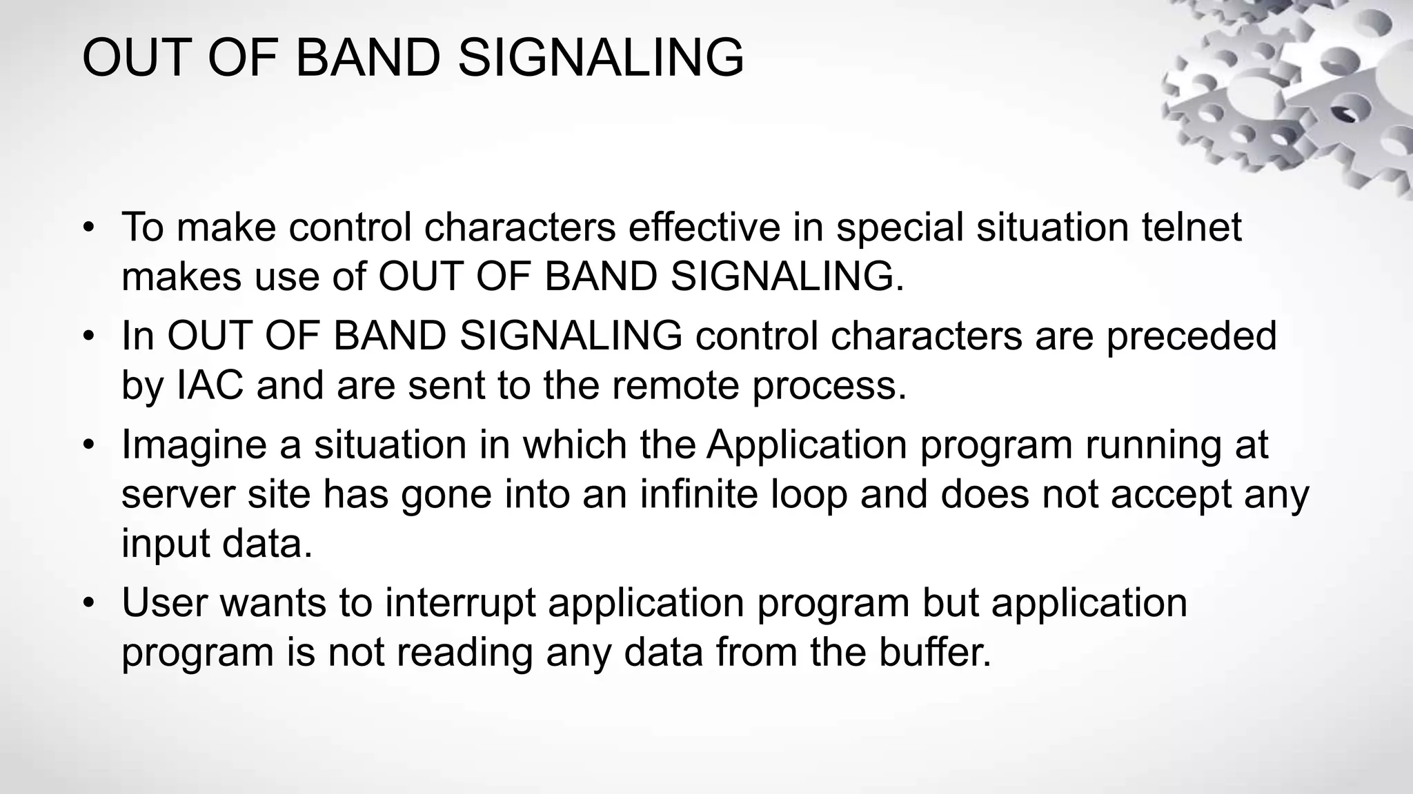 Out of band signaling | PPTX