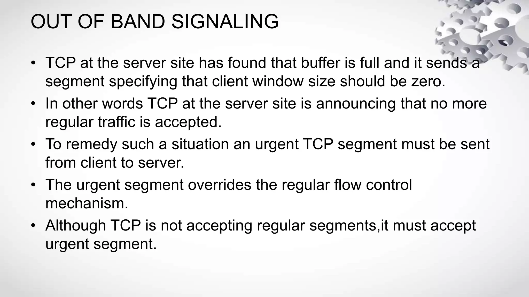 Out of band signaling | PPTX