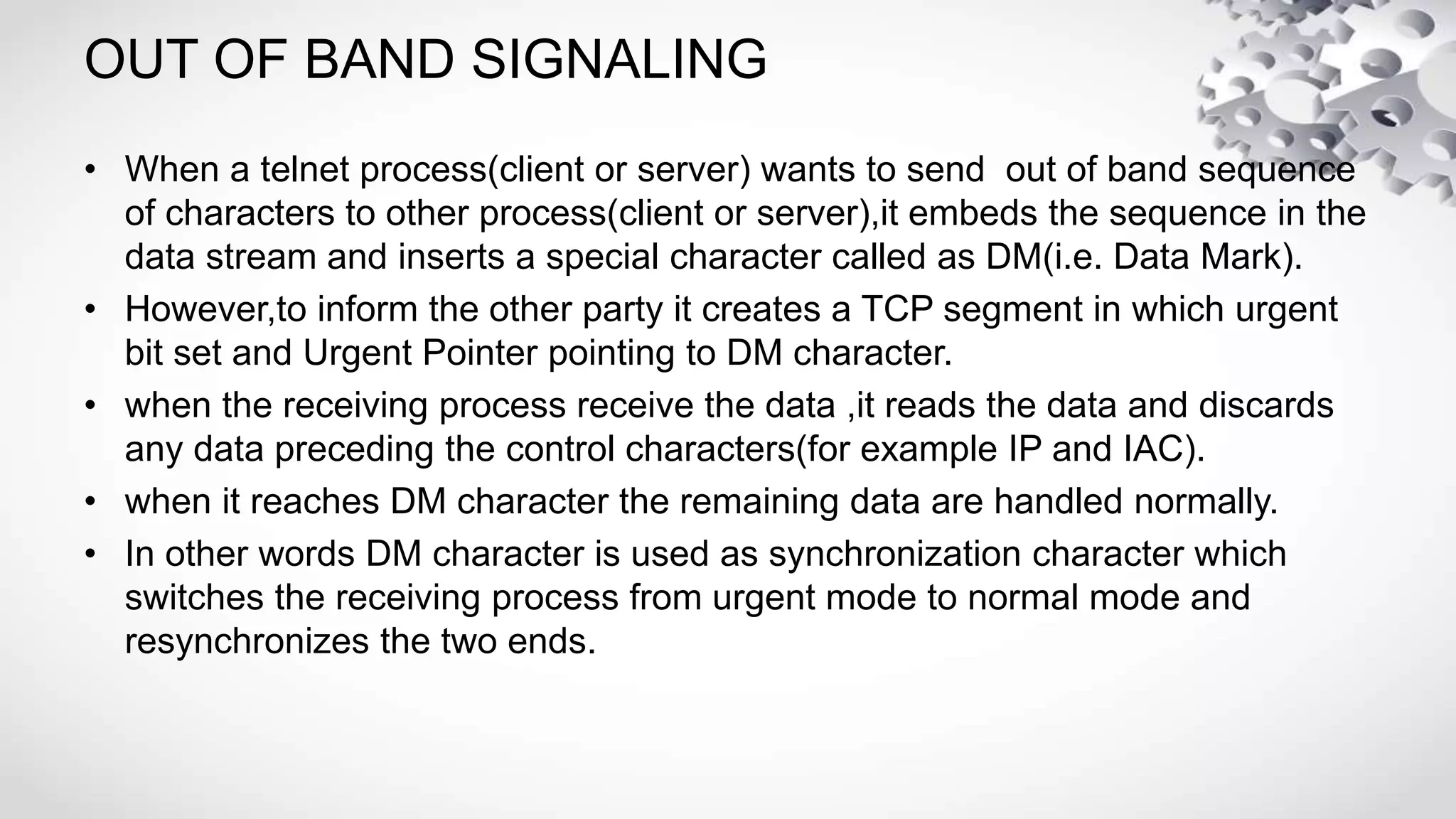 Out of band signaling | PPTX