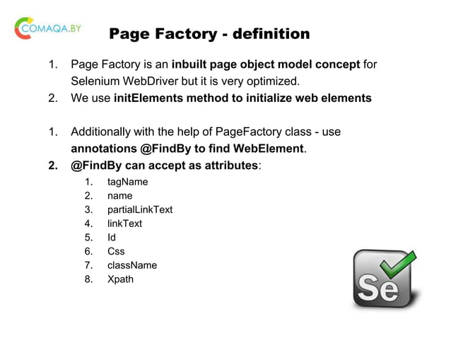 Out of box page object design pattern, java | PPT