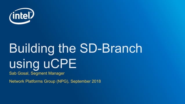 Building the SD-Branch using uCPE | PDF | Cloud Computing | Internet