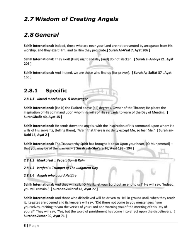 Angels in Islam | PDF