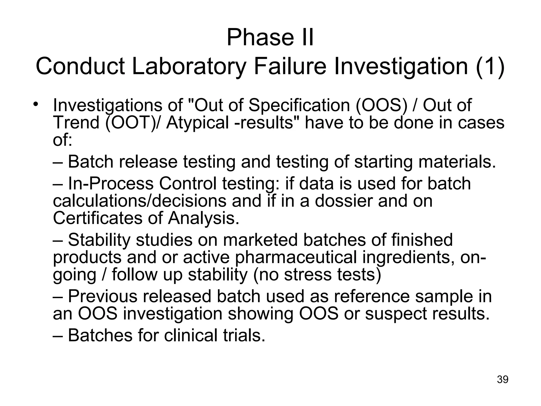 Out of specifications | PPT