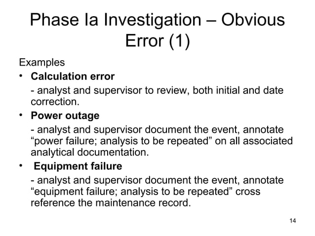 Out of specifications | PPT
