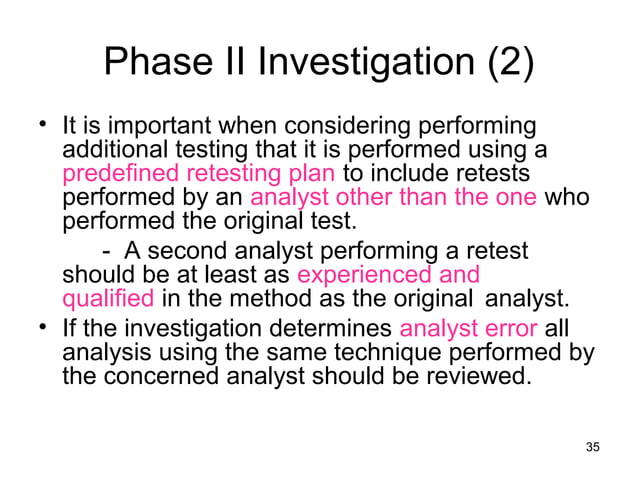 Out of specifications | PPT