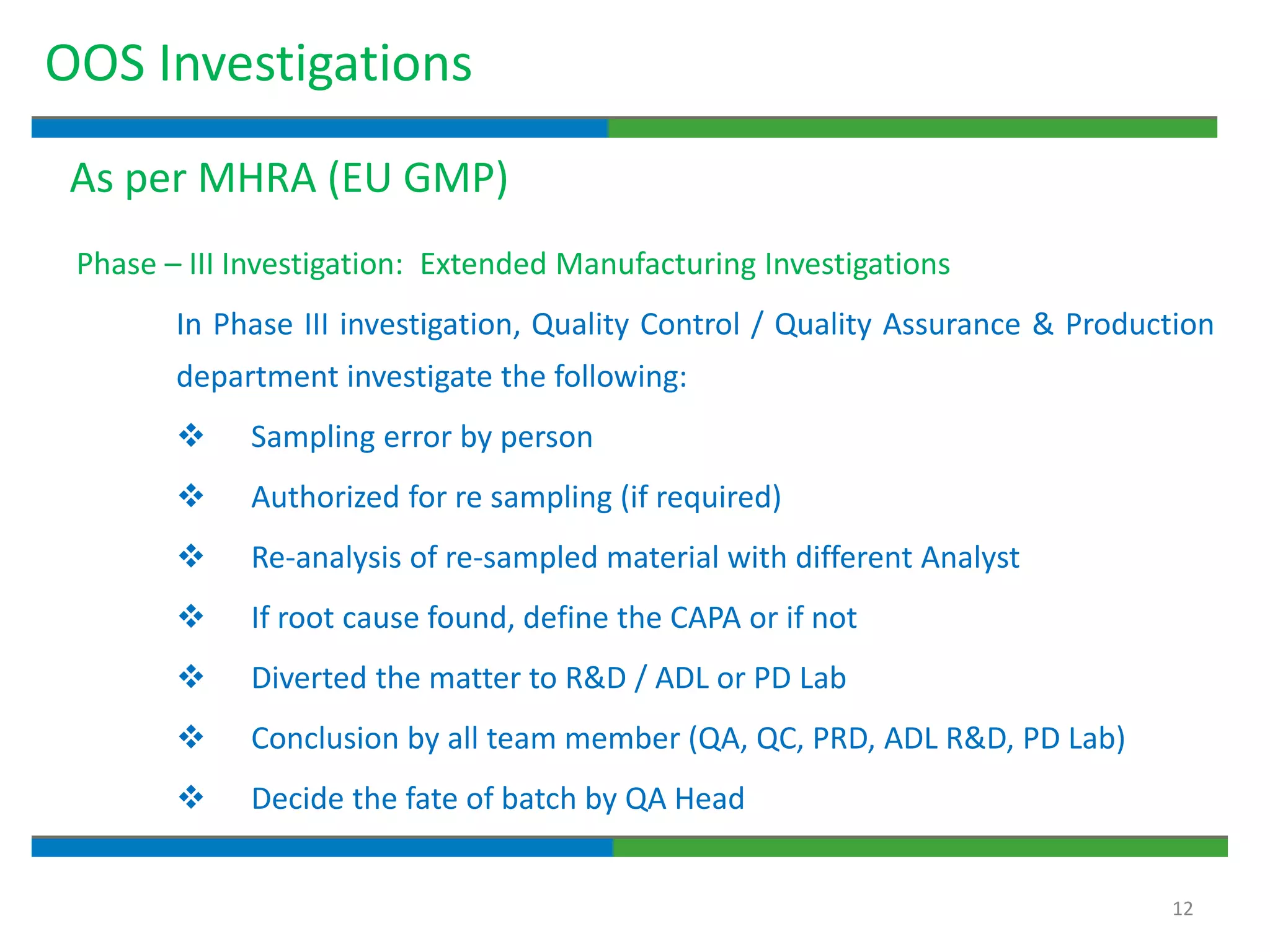 Out of specification shravan | PPTX