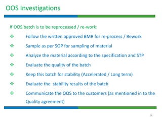 Out of specification shravan | PPTX