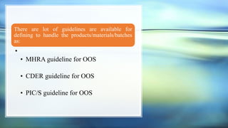 OUT OF SPECIFICATIONS (OOS).pptx