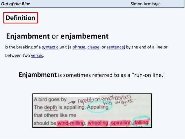 Out of the blue recreations