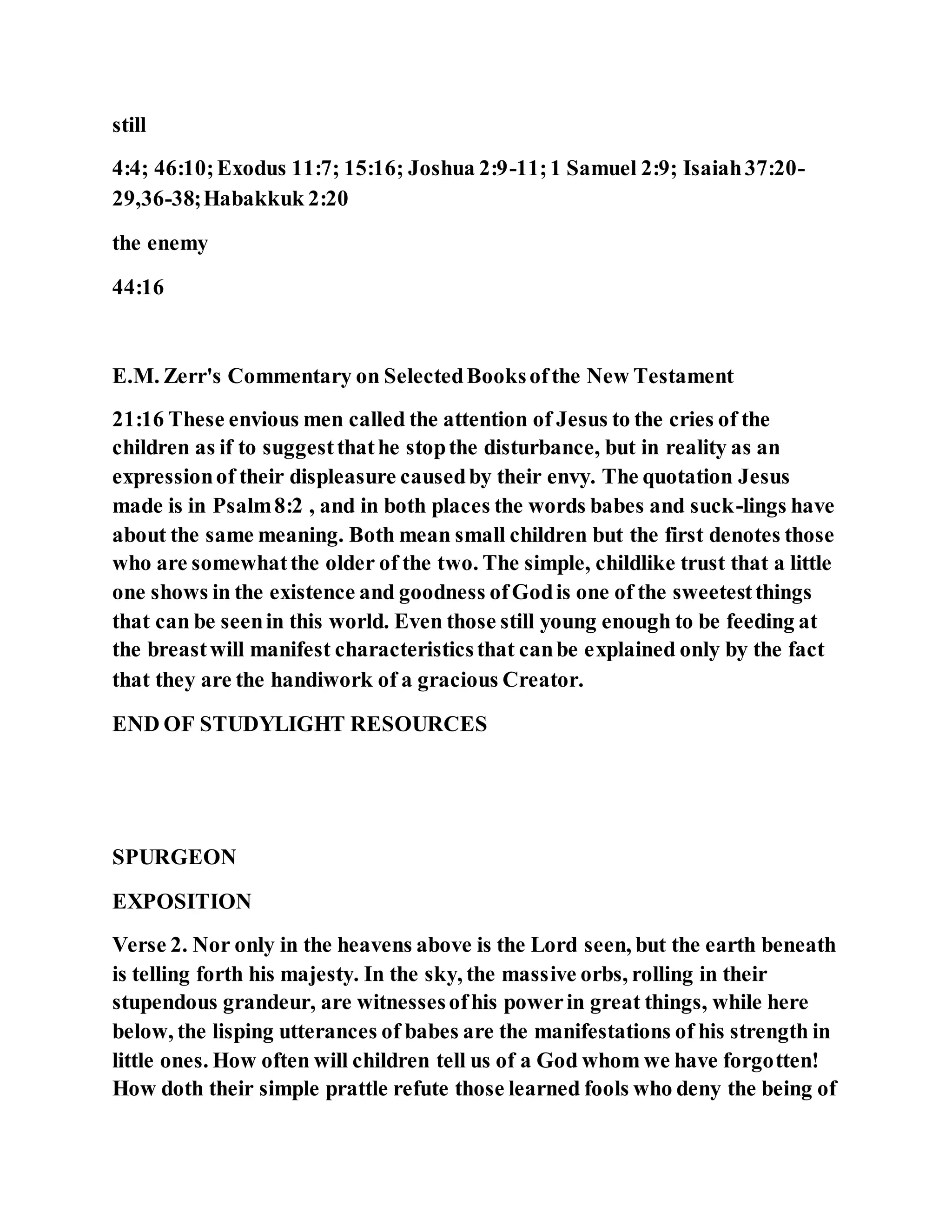 Out of the mouth of babes | DOCX