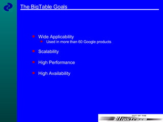 Google's BigTable | PPT