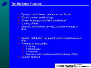 Google's BigTable | PPT