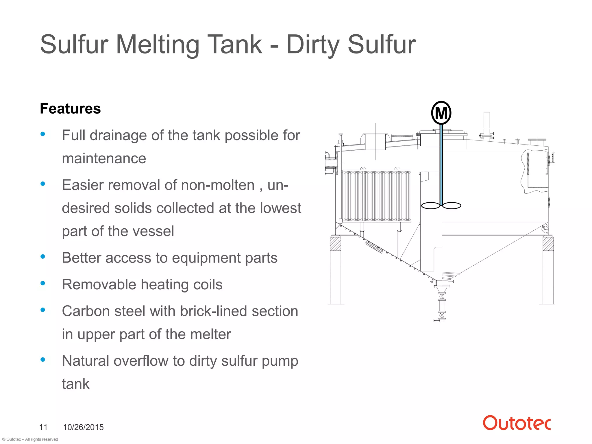Sulfur Handling - Outotec - COBRAS 2015 | PPTX