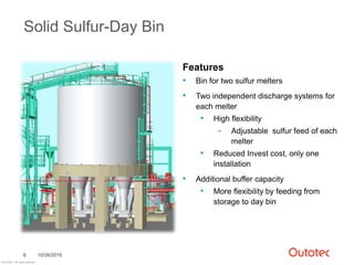 Sulfur Handling - Outotec - COBRAS 2015 | PPT
