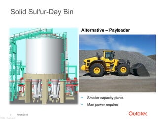 Sulfur Handling - Outotec - COBRAS 2015 | PPT