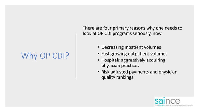 Outpatient CDI GA ACDIS Presentation | PPTX