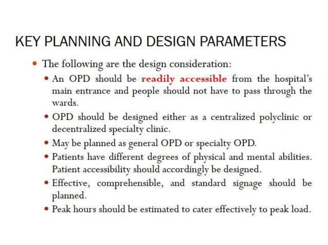 Outpatient Department (OPD) | PPTX | Healthcare Industry | Industries