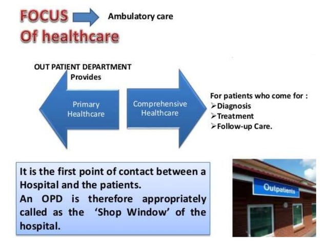 Outpatient Department (OPD) | PPTX | Healthcare Industry | Industries