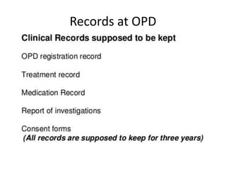 Outpatient Department (OPD) | PPTX