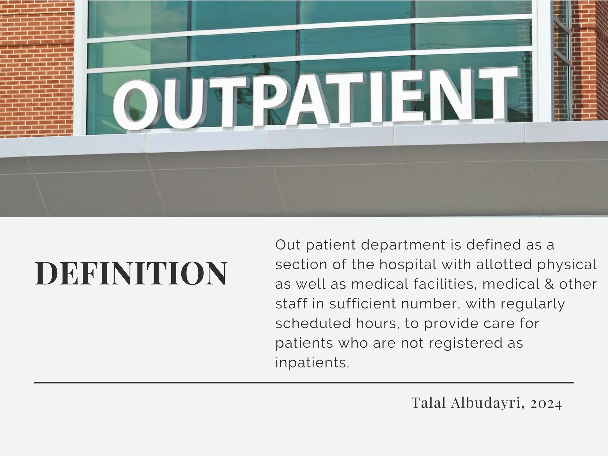 Outpatient Department (OPD).. overview, introduction and more info | PDF