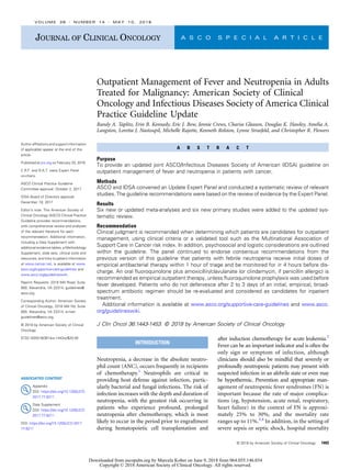 Outpatient management of fever and neutropenia in adults treated for ...