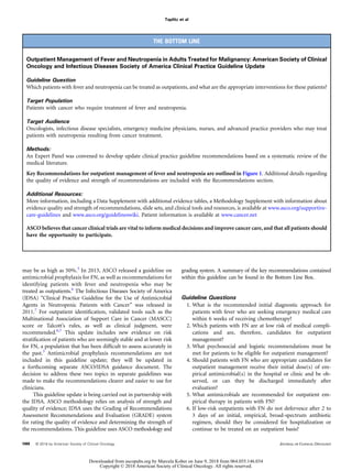 Outpatient management of fever and neutropenia in adults treated for ...