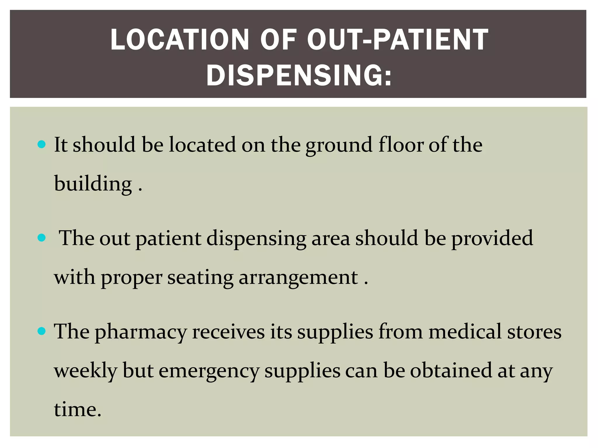 Outpatients and inpatients pharmacy | PPTX