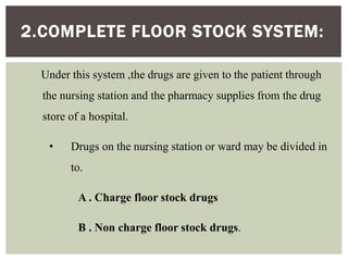 Outpatients and inpatients pharmacy | PPTX