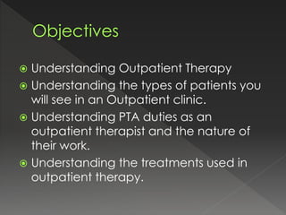 Outpatient therapy | PPTX