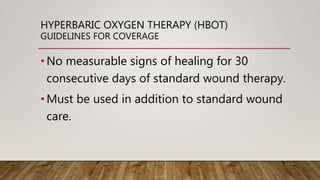 Outpatient Wound Care And Hyperbaric Center | PPTX | Blood Disorders ...
