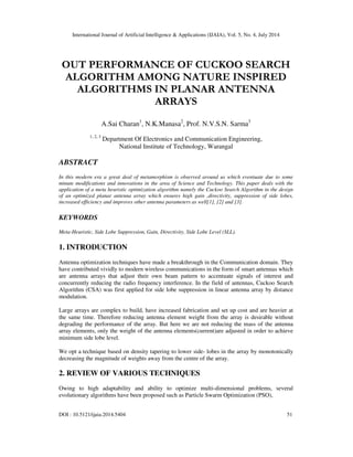 Out performance of cuckoo search | PDF