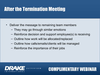 A Manager's Guide: How to Lay Off or Terminate Employees | PPT