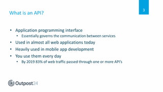 Outpost24 webinar - Api security | PPT