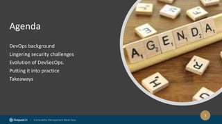 Outpost24 webinar - application security in a dev ops world-08-2018 | PPTX