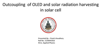 OLED and solar cell | PPT