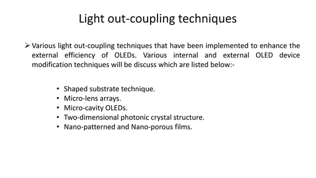 OLED and solar cell | PPT