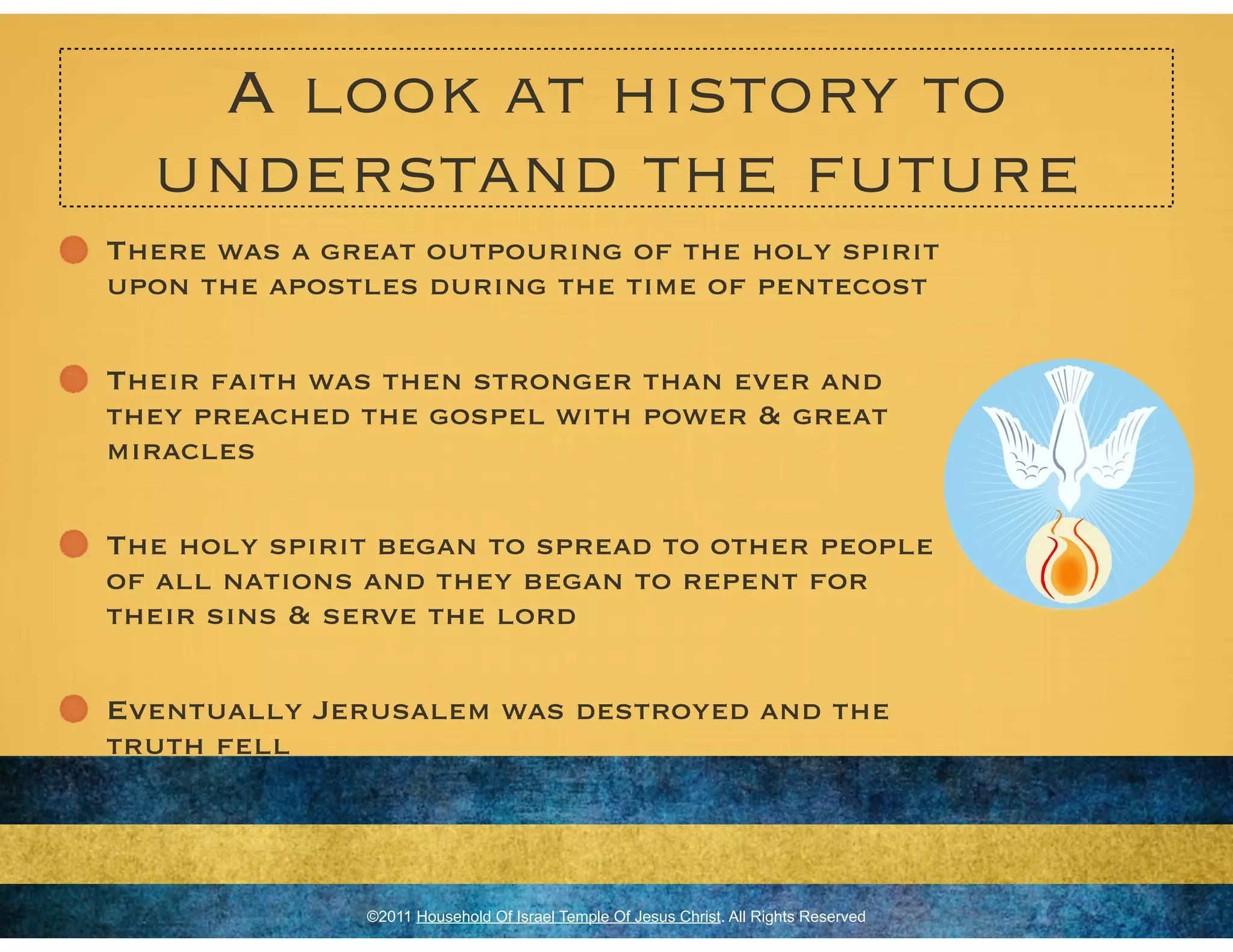 Outpouring of the Holy Spirit | PDF