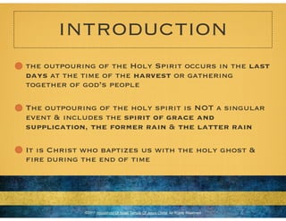 Outpouring of the Holy Spirit | PDF
