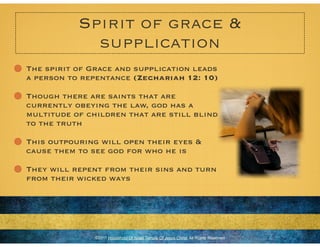 Outpouring of the Holy Spirit | PDF