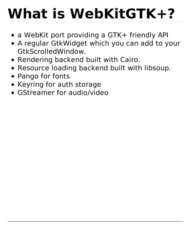 Multimedia in WebKitGtk+, past/present/future | PDF