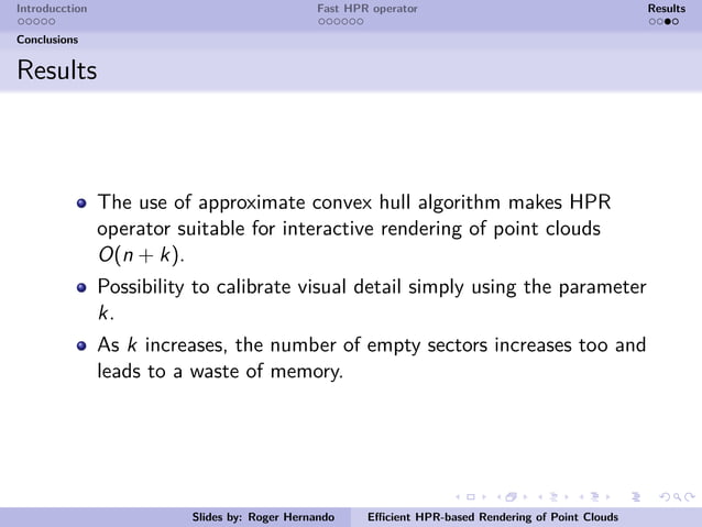 Efficient HPR-based Rendering of Point Clouds | PDF | 3-D Graphics | Computer Software and ...