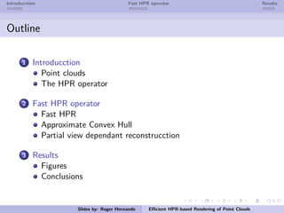 Efficient HPR-based Rendering of Point Clouds | PDF | 3-D Graphics | Computer Software and ...