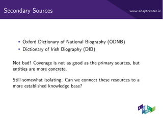 Linking Historical Sources to Established Knowledge Bases in Order to ...